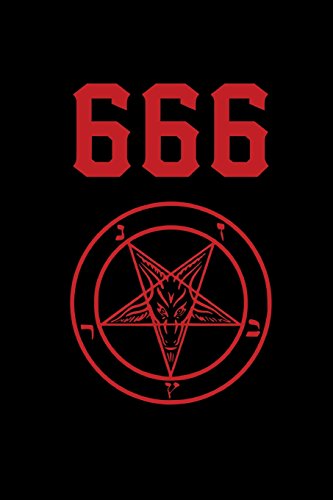 666: Satanic Pentagram Blood Red - Devil Sigil | College Ruled Lined ...