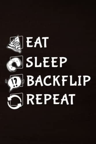 Birthday Gifts: Eat Sleep Backflip Repeat Fun Design For Gymnast And ...