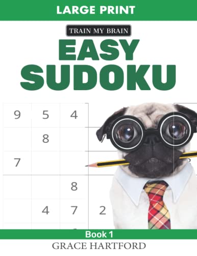 Easy Large Print Sudoku: Sudoku Books for Adults Large Print by Grace ...