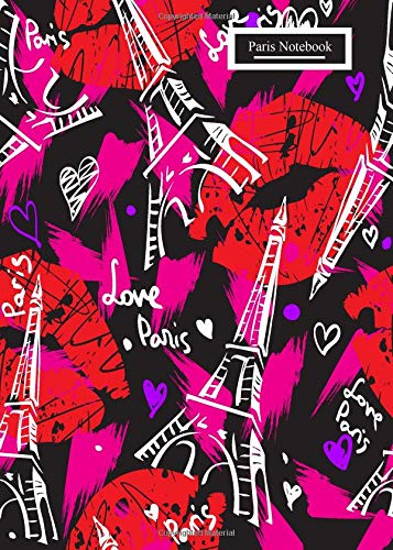 Paris Notebook: Paris themed notebook unruled, Notebook 5 x 7 ...