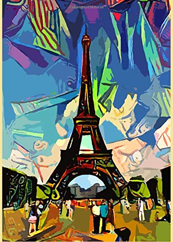 Paris Notebook: Paris themed notebook unruled, Notebook 5 x 7 ...