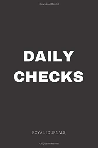 Daily Checks: Journal book, 6 x 9 inch lined pages by Royal Journals ...