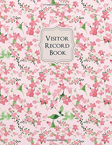 Visitor Record Book: Floral Patter Visitor Record Log Book | Visitor ...