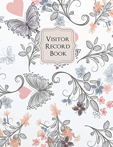 Visitor Record Book: Floral Patter Visitor Record Log Book | Visitor ...