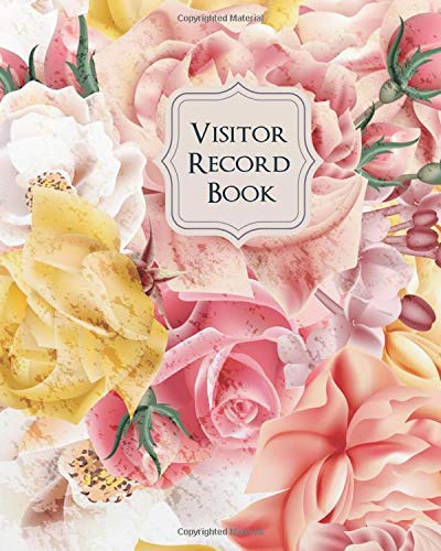 Visitor Record Book: Floral Patter Visitor Record Log Book | Visitor ...