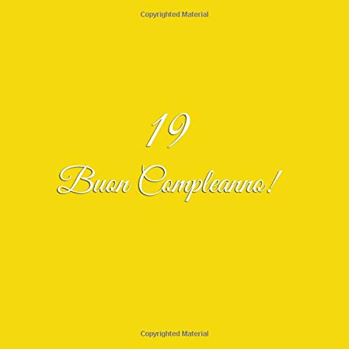 19 Buon Compleanno: Libro degli ospiti 19 anni Compleanno Guest book ...