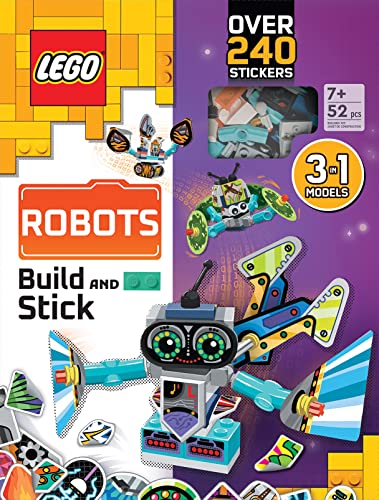 LEGO® Books. Build and Stick: Robots: Activity Book with 200+ Stickers ...