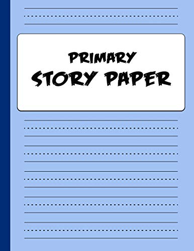 Primary Story Paper: Draw & Write Composition Book for Kids - Blue by ...