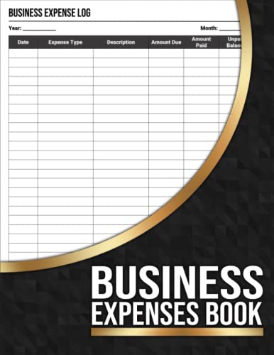 Business Expenses Log book: Business Expenses Tracker | Expenses record ...