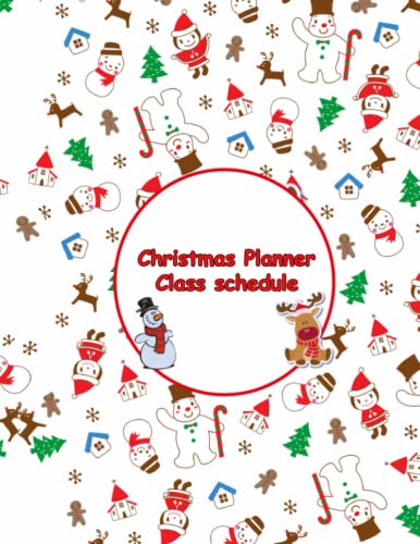 Christmas Planner : Class schedule: Class Schedule Planner: Student ...