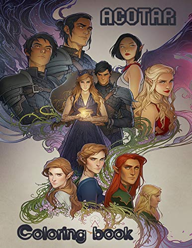 Acotar Coloring book: 50 High-quality Images 100 Pages "A Court of ...