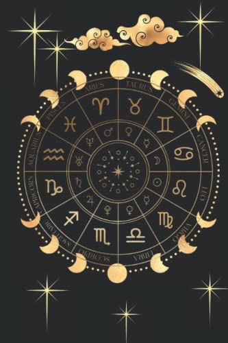Celestial Zodiac Wheel Notebook: celestial zodiac wheel notebook 120 ...