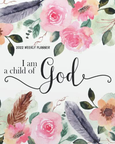 2022 Weekly Planner: Watercolor Floral Cover 2022 Bible Verses Planner ...
