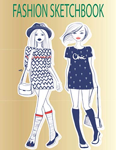 Fashion Sketchbook Female Figure Template: 120 pages Female Figure ...