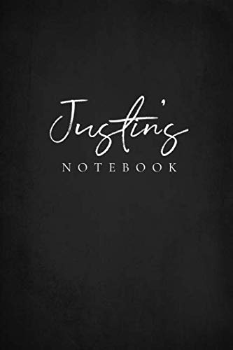 Justin’s Notebook: Personalized With Name Journal for Men by August Sky ...