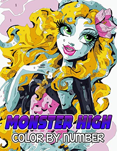MONSTER HIGH Color by Number: Favorite Fashion Doll Illustration Color ...