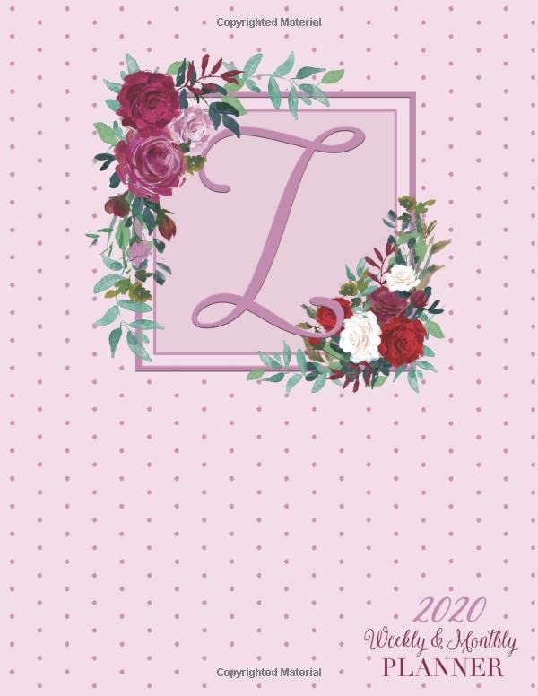 2020 Planner Weekly and Monthly: Z Monogram Planner - Dated Yearly ...