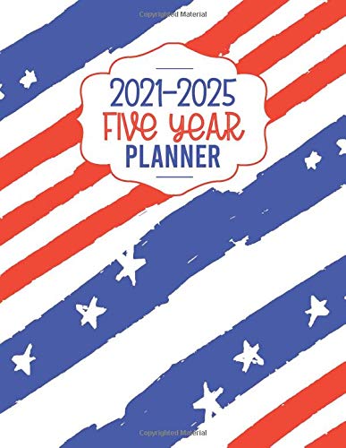 2021-2025 Five Year Planner: 60 Months Yearly Planner Monthly Calendar ...