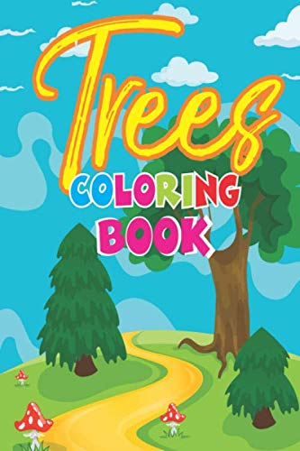 Trees Coloring Book: Mini Fun Coloring Activity Books for Toddlers Kids ...