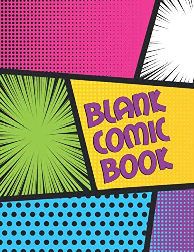 Blank Comic Book: Draw Your Own Comics - A Large 110 Pages 8.5" x 11 ...