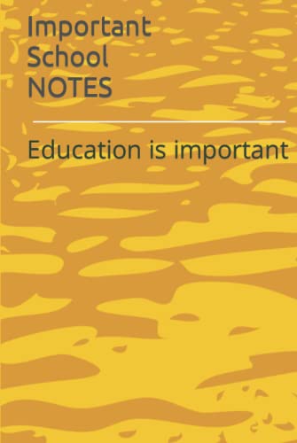 Important School Notes: Education is important by Joy Bell | Goodreads