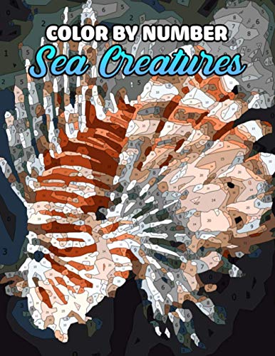 Sea Creatures Color by Number: Ocean Animals Life Under The Sea ...