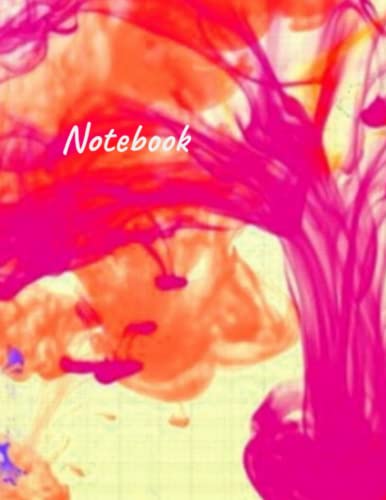 Wild Pink Paint Abstract: Composition notebook college ruled: 110 pages ...