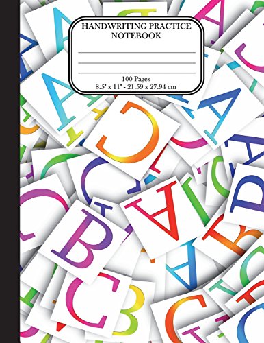 Handwriting Practice Notebook 8.5"x 11".: Blank Handwriting Practice ...
