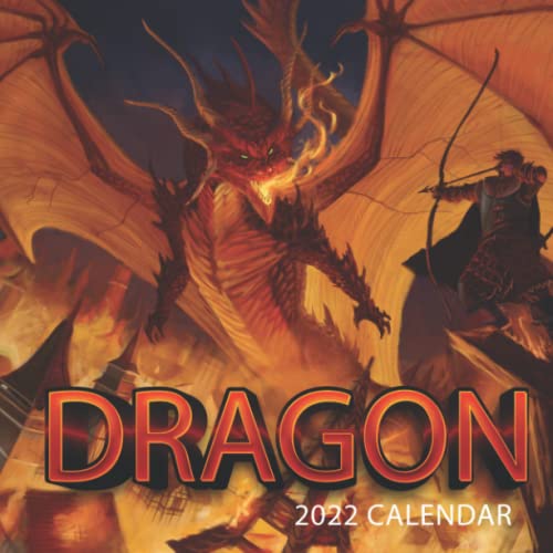 Dragon 2022 Calendar: Pictures Dragons Square Mini Planner Calendar ...