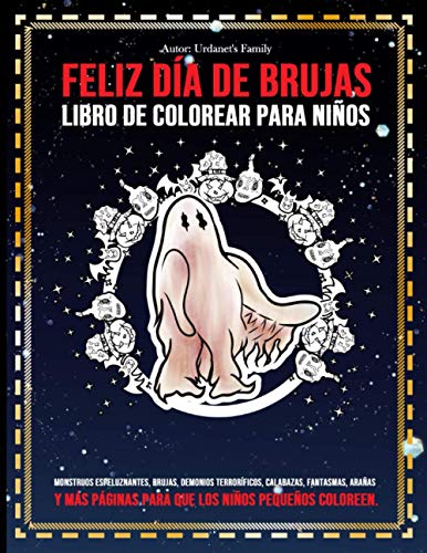 FELIZ DÍA DE BRUJAS LIBRO DE COLOREAR PARA NIÑOS MONSTRUOS ...