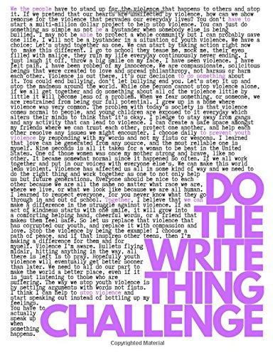 Do the Write Thing Challenge by The National Campaign to Stop Violence ...