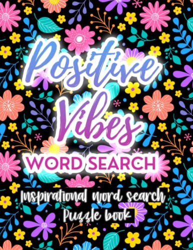 Positive Vibes Inspirational Word Search Puzzle Book for Adults ...