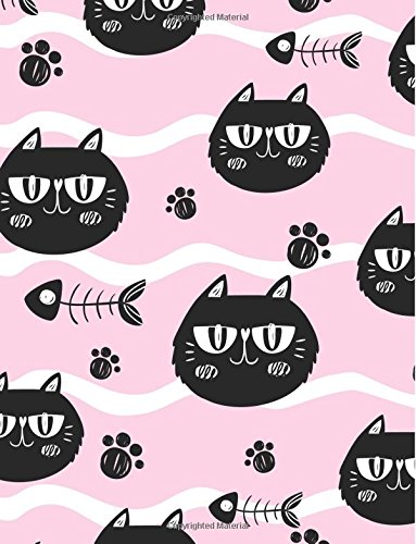 Cat Notebook: Kitty Cat Journal Notebook Lined Ruled Page Book Kids ...