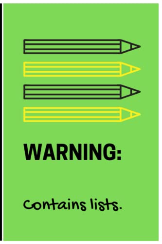 Warning Contains Lists: FunnyPads: Notepads for Writing, Journaling ...