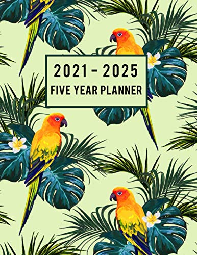2021-2025 Five Year Planner: 5 Year Calendar and Monthly Event ...