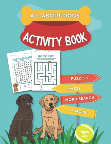 All About Dogs Activity Book: Fun and Entertaining Activity Book for ...