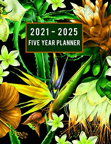 2021-2025 Five Year Planner: Beautiful Planner 5 Year Calendar and ...