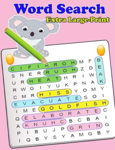 Extra Large-Print Word Search: Extra Large-Print Word Search Easy ...