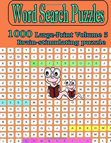 Word Search Puzzle: :Brain-stimulating puzzle 1000 Large-Print Volume 5 ...
