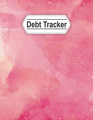 Debt Tracker: Pink Watercolor Debt Tracker Keeper Log Book Money ...