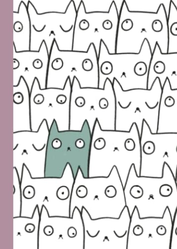 Cat Notebook: Cute and Quirky Cat Lined Notebook Journal 5x7 by Elsie ...