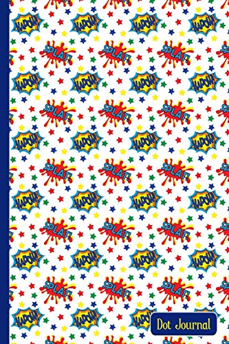 Dot Journal: Comic Superhero Dot Grid Journal - Dotted Matrix Note ...