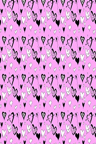 Pink Hearts Lined Journal: 200 page lined ( 6 x 9) journal, for memos ...