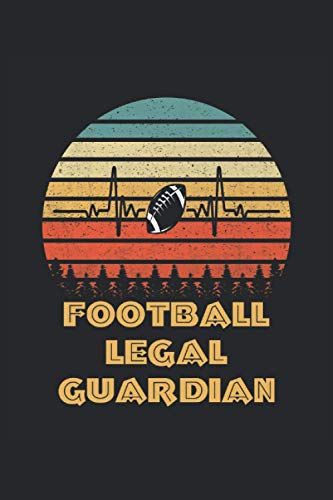 Football Legal Guardian: Football Heartbeat Vintage Sunset Journal ...