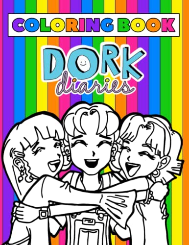 Dork Diaries Coloring Book: Perfect Coloring Book For Adults and Kids ...