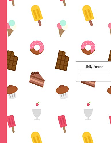 Daily Planner: 2019 - 2020 Donut Cake Chocolate Yearly Planner I ...