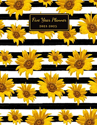 2021-2025 Five Year Planner: 60 Months Yearly Planner, Monthly Calendar ...