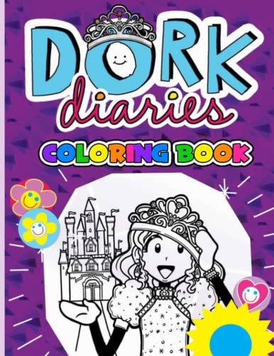 Dork Diaries Coloring Book: Perfect Coloring Book For Adults and Kids ...
