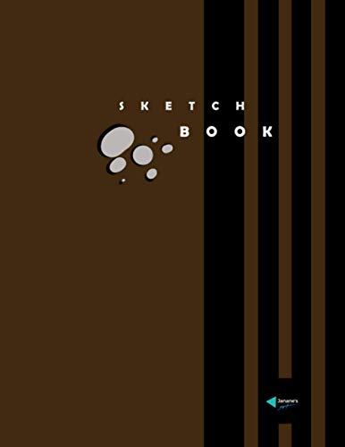 Sketch Book: Janane's hardbound 8.5 x 11, 120 Sheets, classic black ...