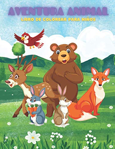 AVENTURA ANIMAL - Libro De Colorear Para Niños: ANIMALES MARINOS ...